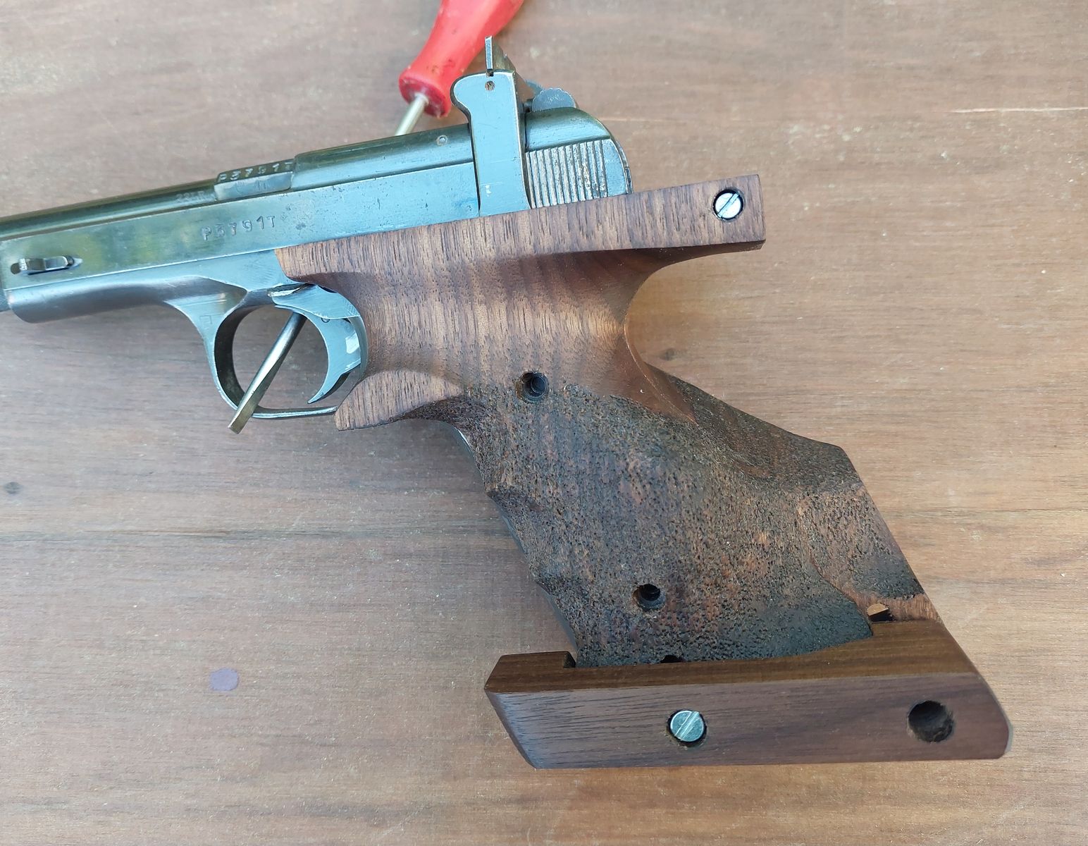 These grips can be modified to best fit to your hand and refinished easily.